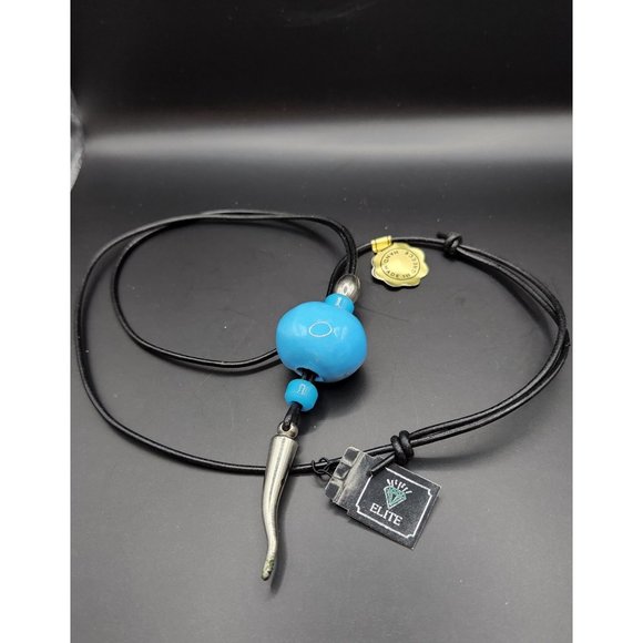 Handmade | Jewelry | Hand Made In Greece Blue Bead Necklace Silver ...